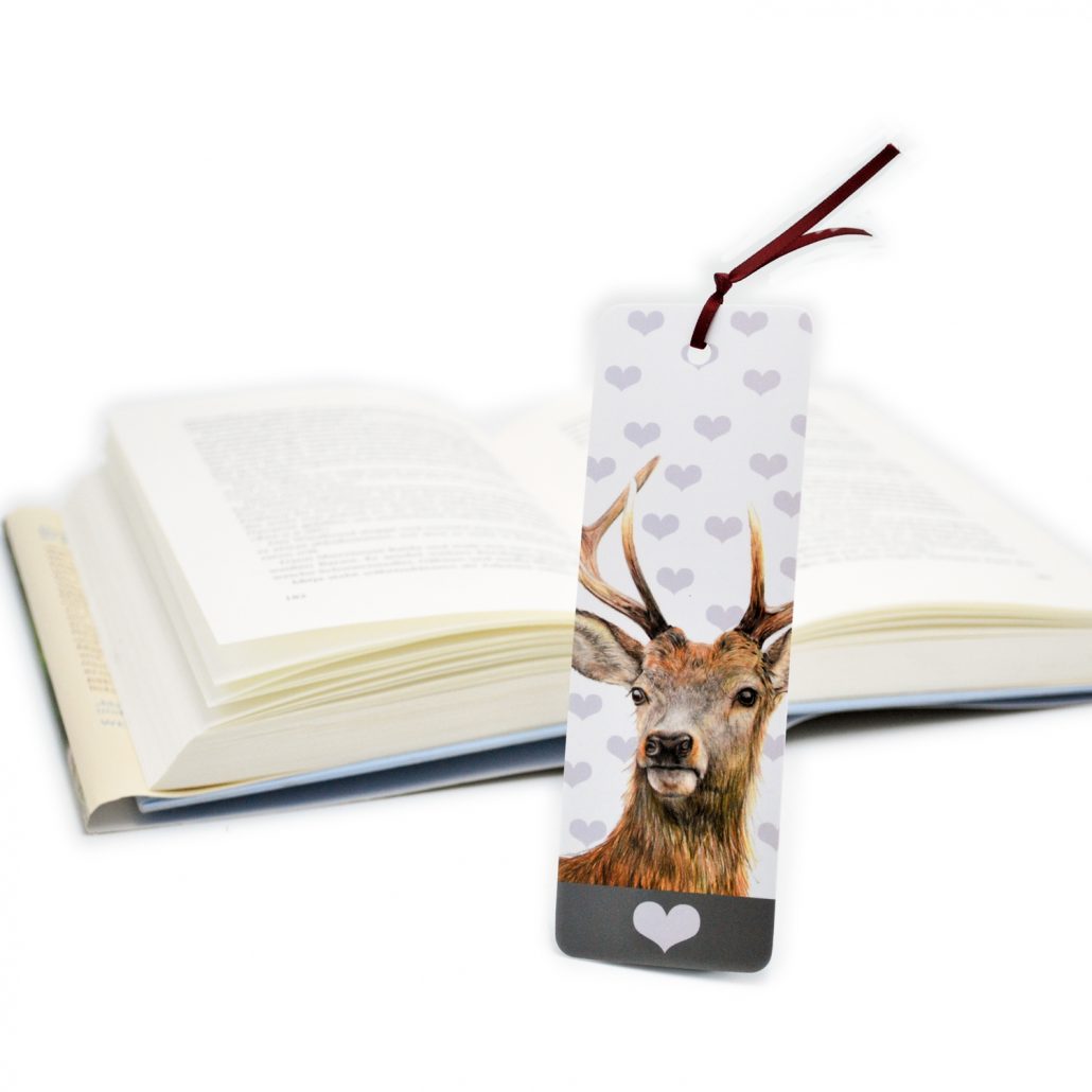 Deer Bookmark | JVH creative Fine Art | Coloured Pencil Art