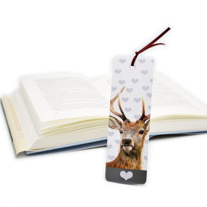 Deer Bookmark | JVH creative Fine Art | Coloured Pencil Art