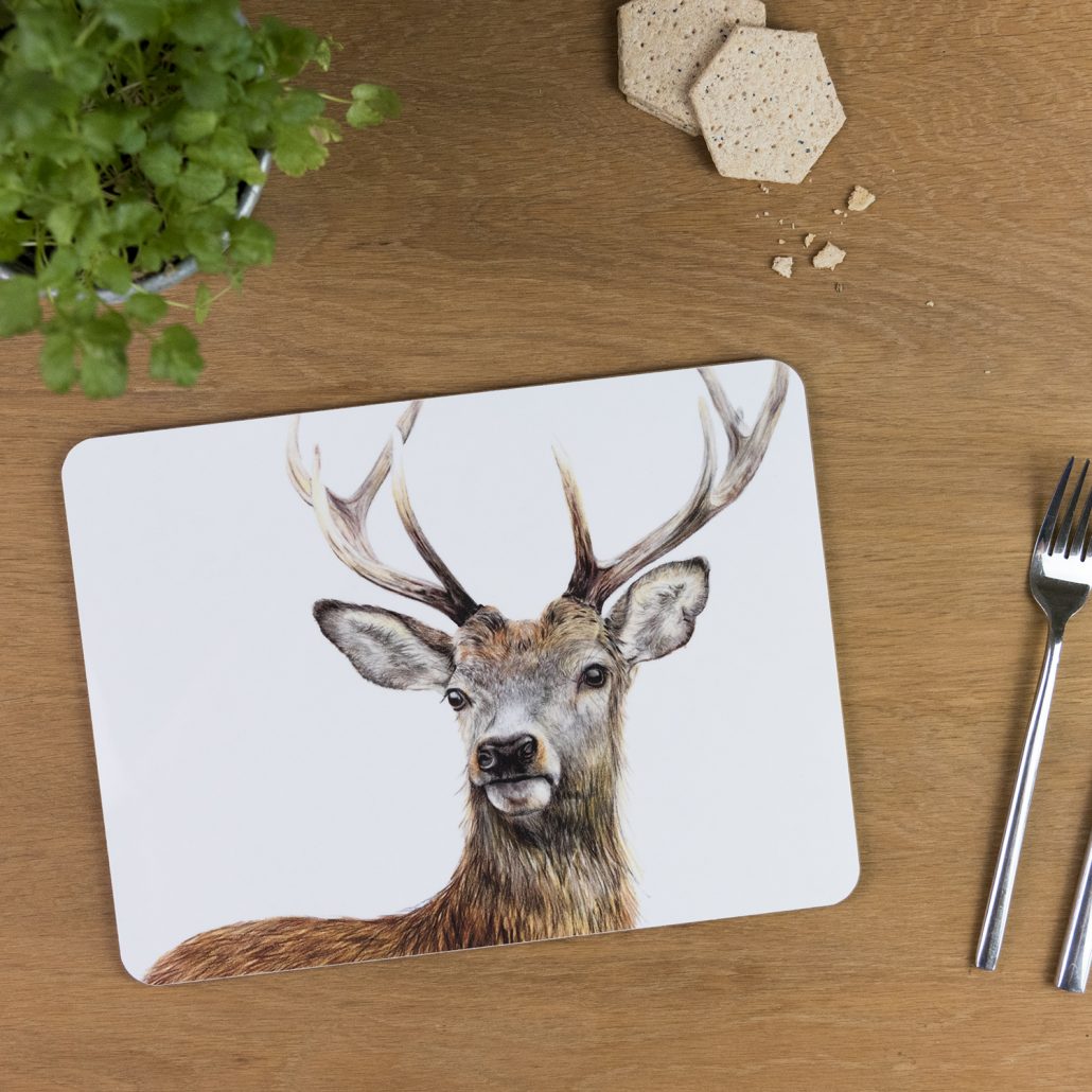 Hare Placemat | Wildlife, Woodland luxury tableware